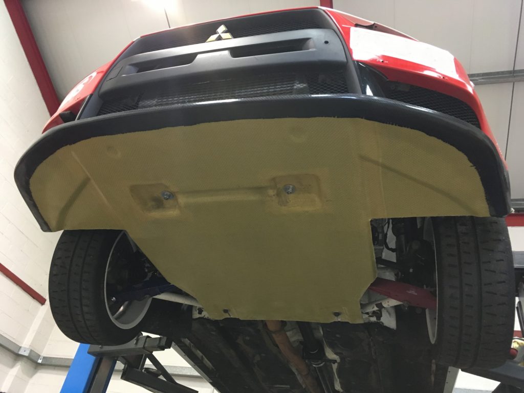 Evo X Kevlar Sump & Bumper protector - Arn Side Motorsport